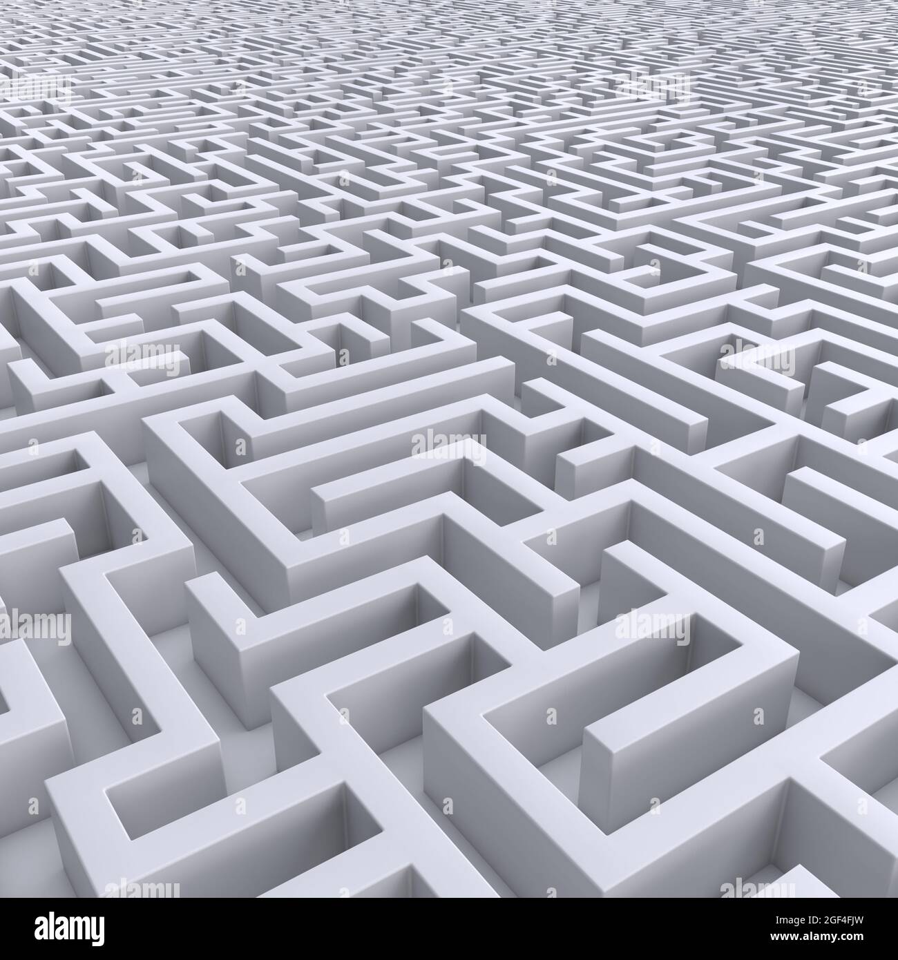 Endless maze concept, labyrinth background 3d rendering Stock Photo - Alamy