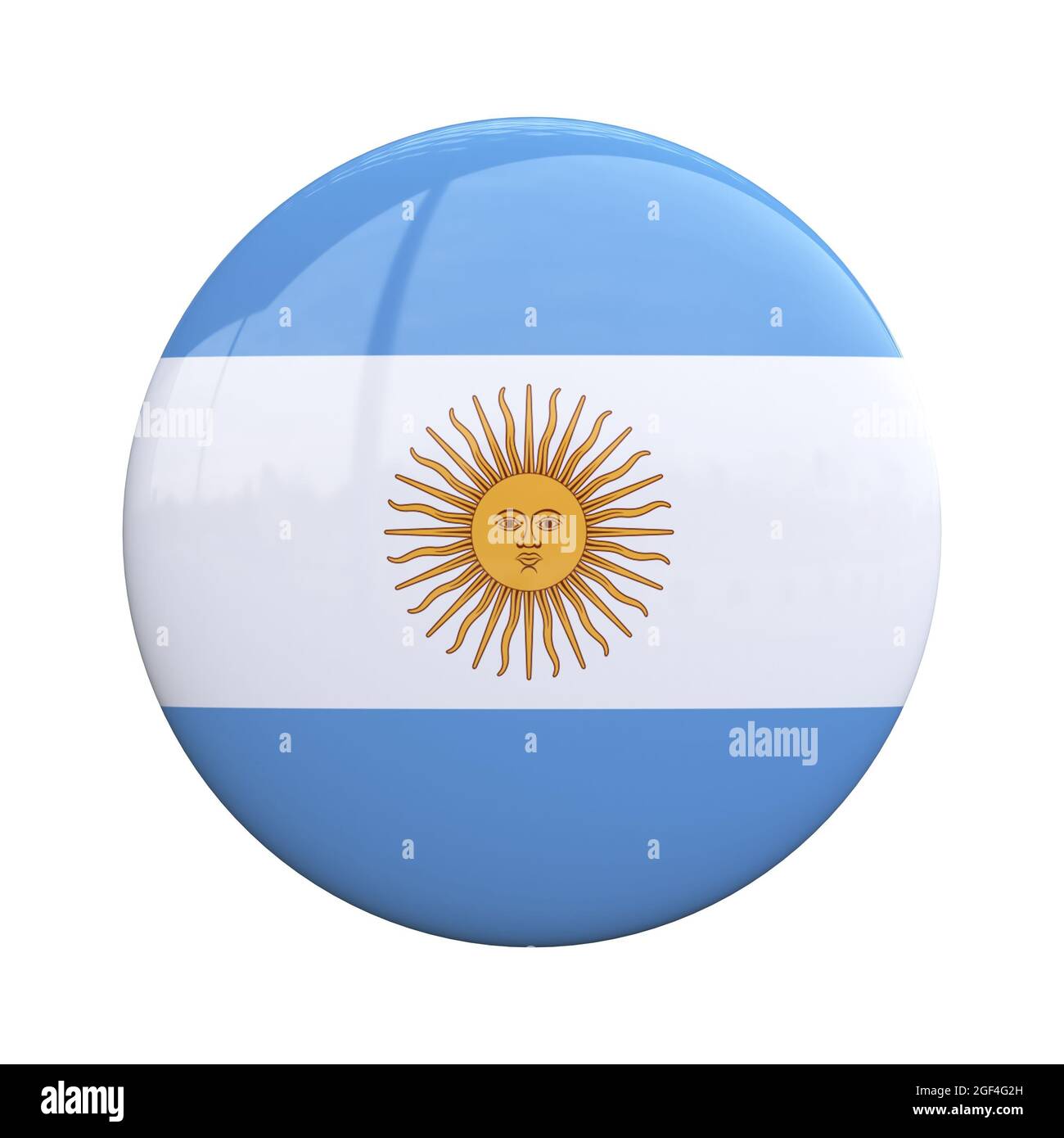 Argentina national flag badge, nationality pin 3d rendering Stock Photo ...
