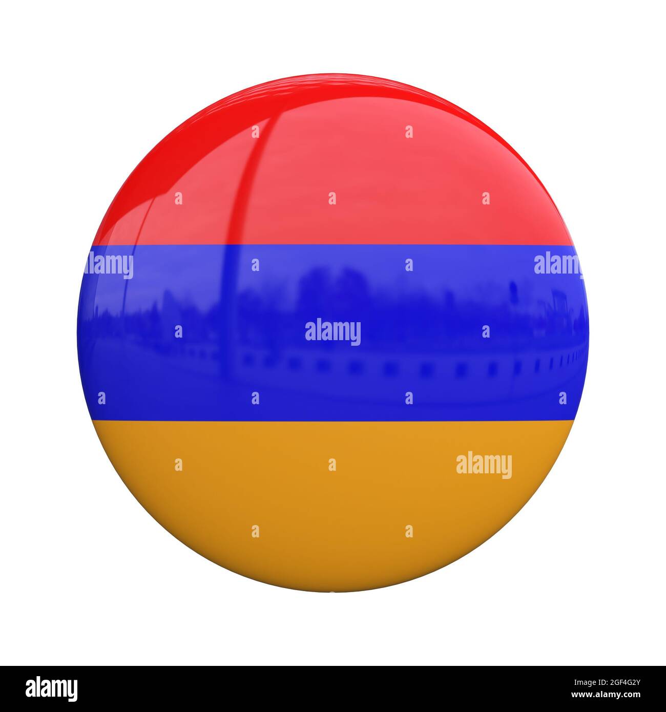 Armenia national flag badge, nationality pin 3d rendering Stock Photo ...