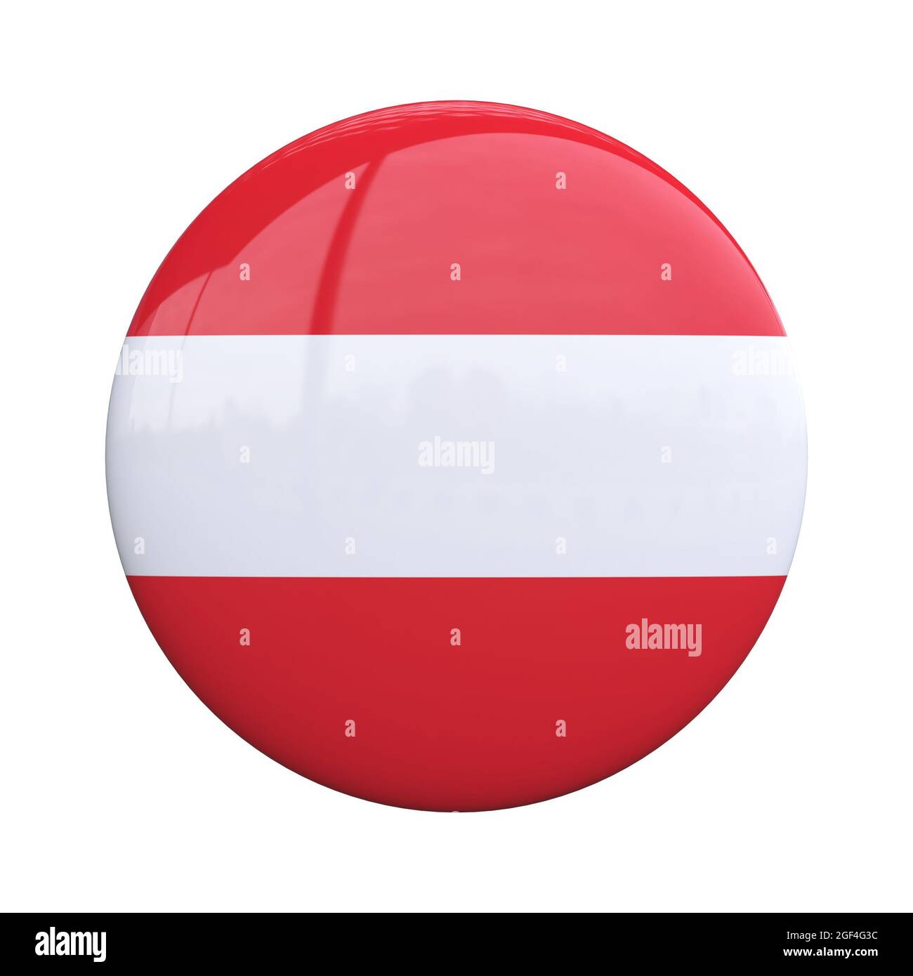 Austria national flag badge, nationality pin 3d rendering Stock Photo ...