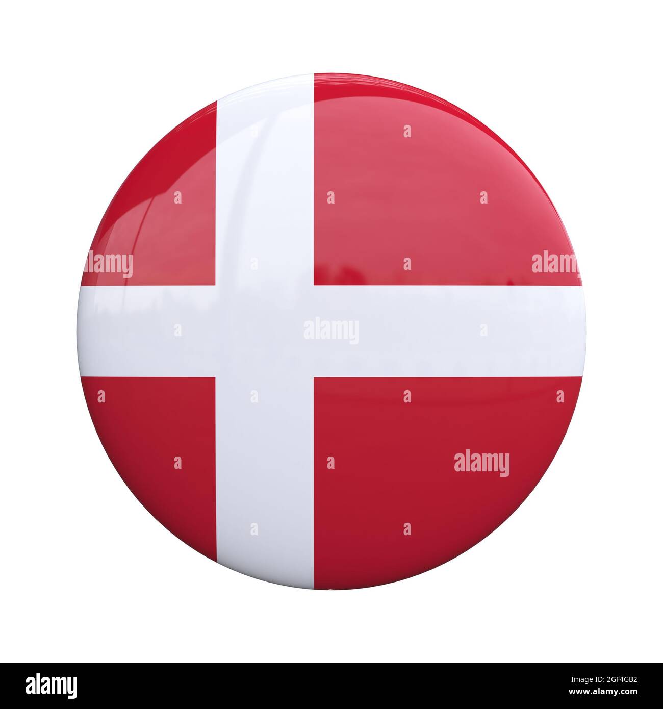 Denmark national flag badge, nationality pin 3d rendering Stock Photo ...