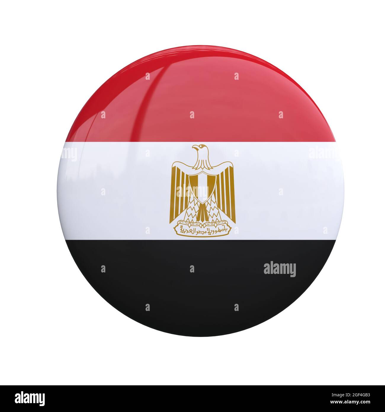 Egypt national flag badge, nationality pin 3d rendering Stock Photo - Alamy