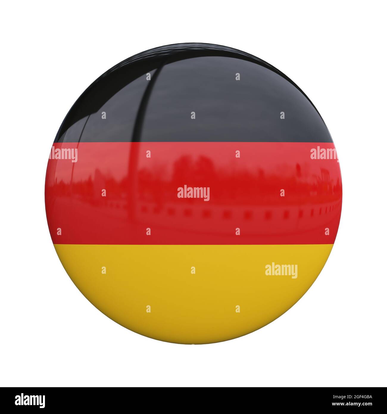 Germany national flag badge, nationality pin 3d rendering Stock Photo ...