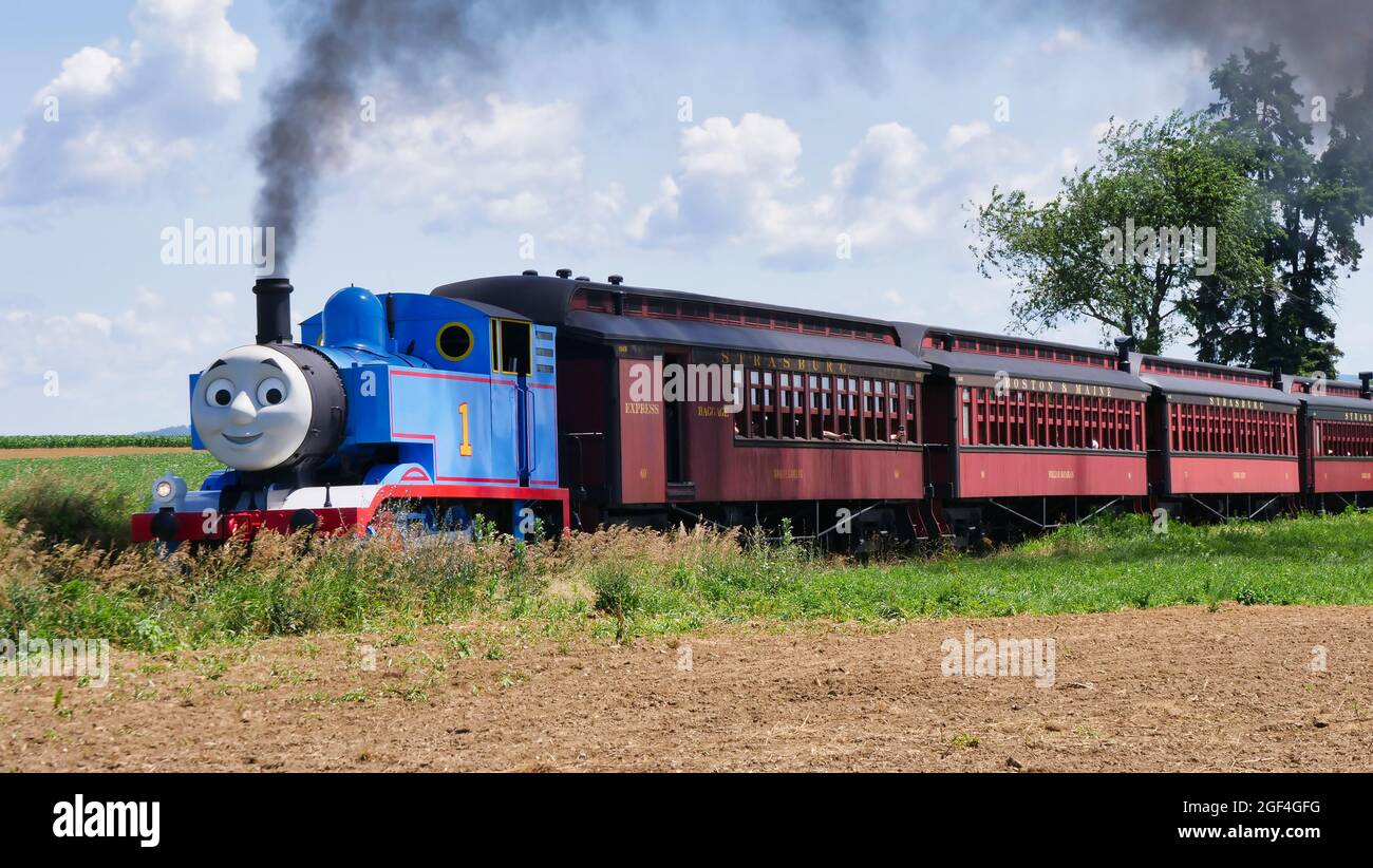 Ronks, Pennsylvania, June 2019 - Thomas the Tank Engine Approaching ...