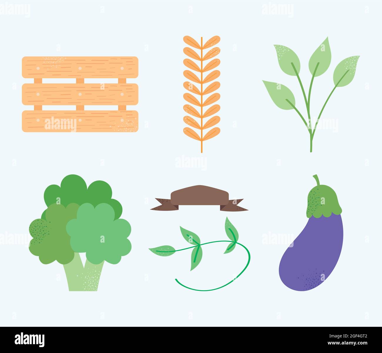 fresh produce icon set design Stock Vector Image & Art - Alamy