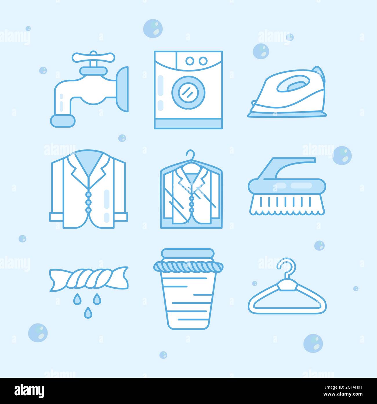collection of laundry service icons Stock Vector Image & Art - Alamy