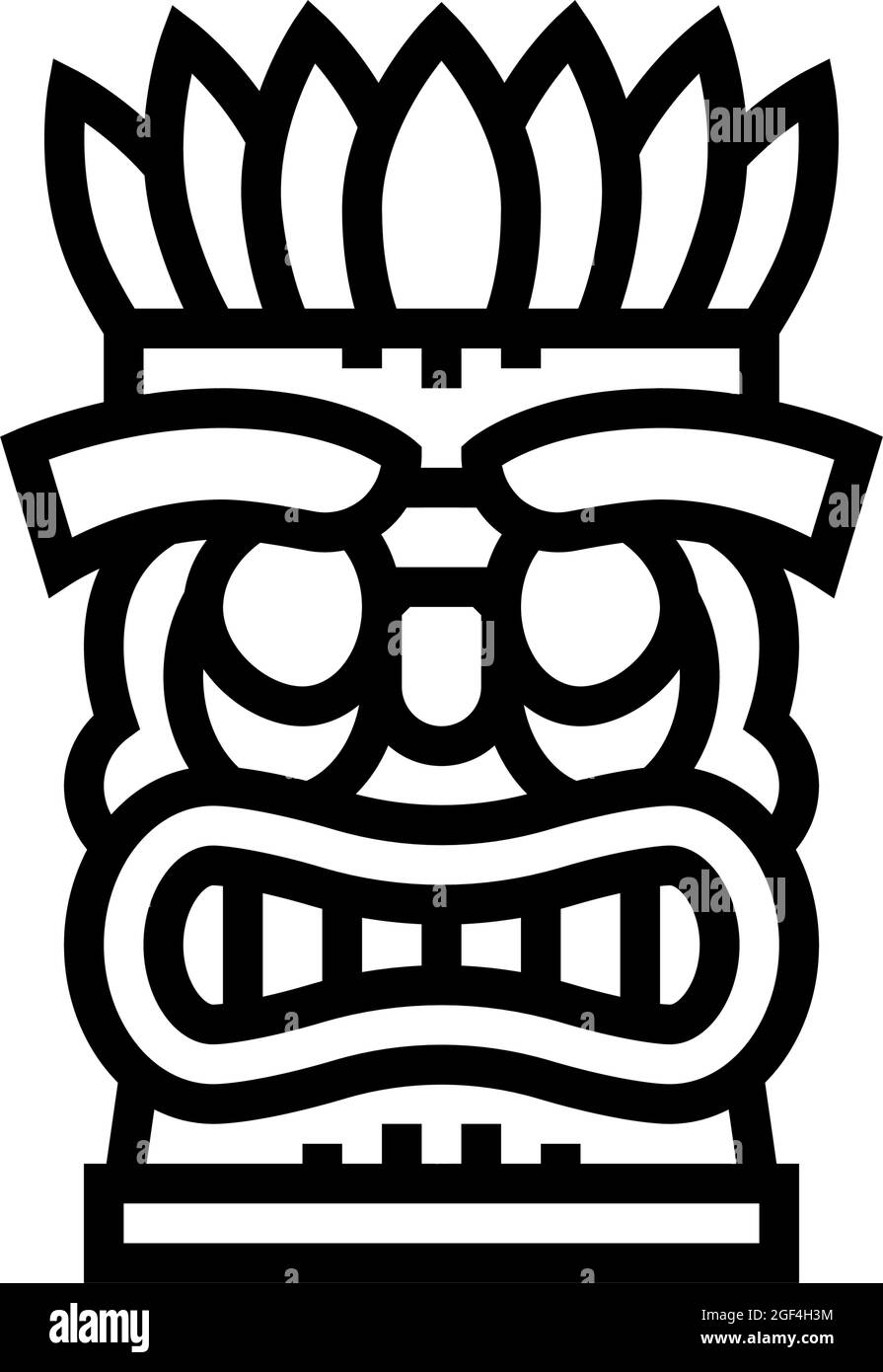 Tiki Head Vector