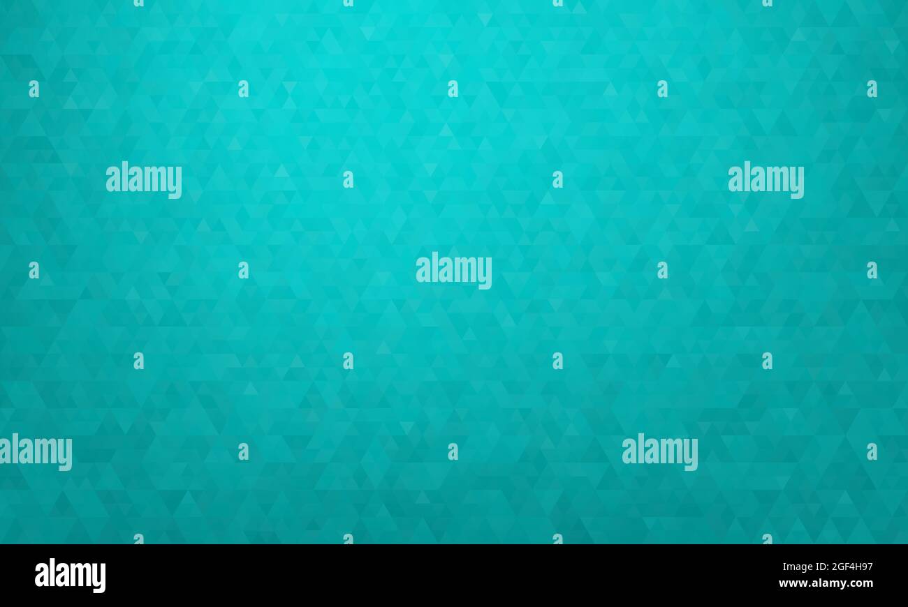 Abstract geometric background, pattern of triangles in teal color ...