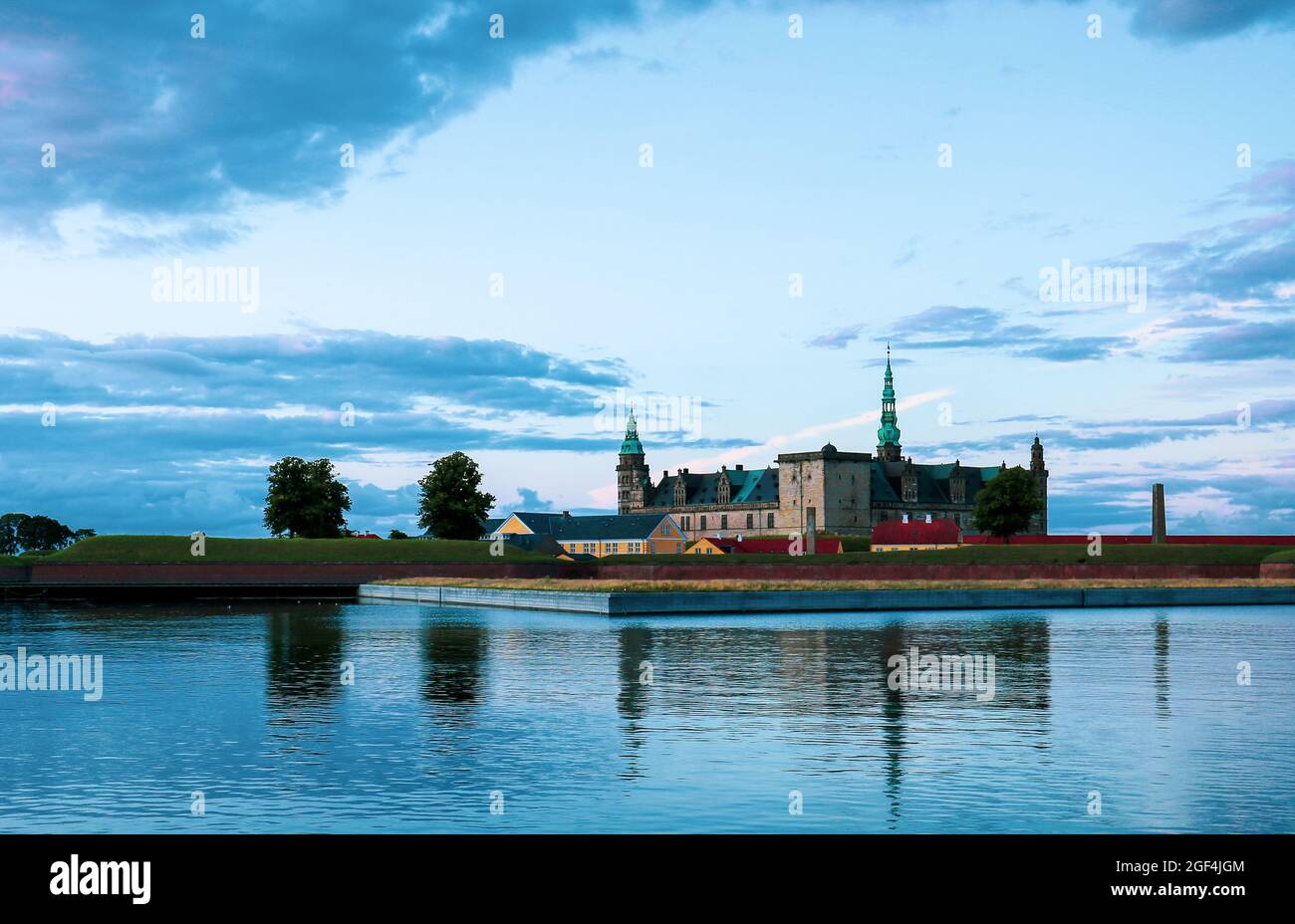 Historical Kronborg Castle and Fortress, Helsingor Denmark Stock Photo ...