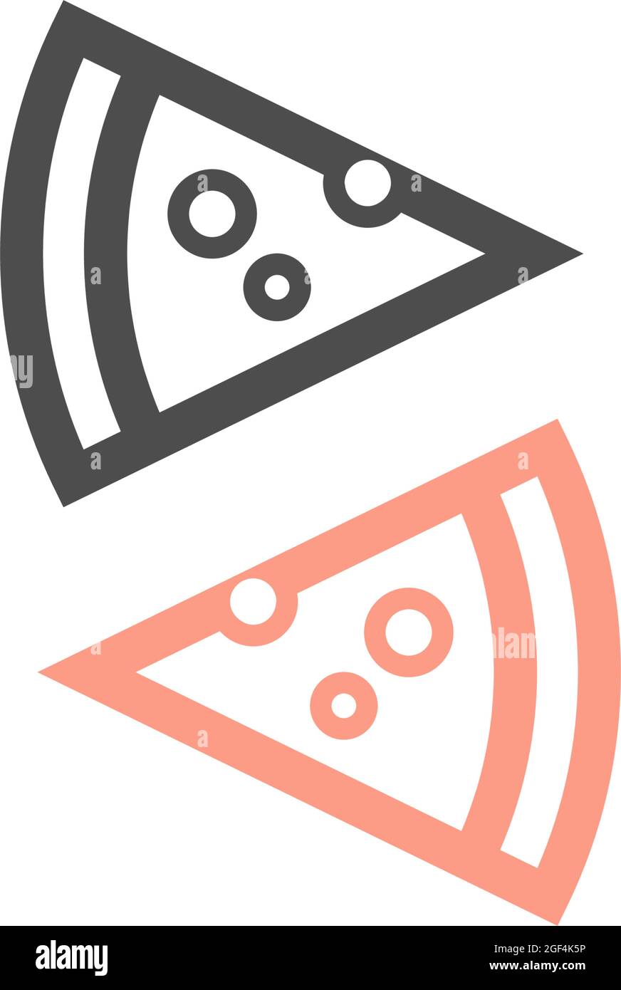 Pizza icon logo design vector template illustration Stock Vector Image ...