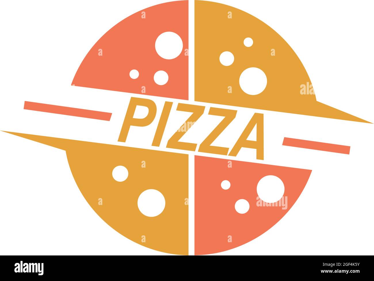 Pizza icon logo design vector template illustration Stock Vector Image ...