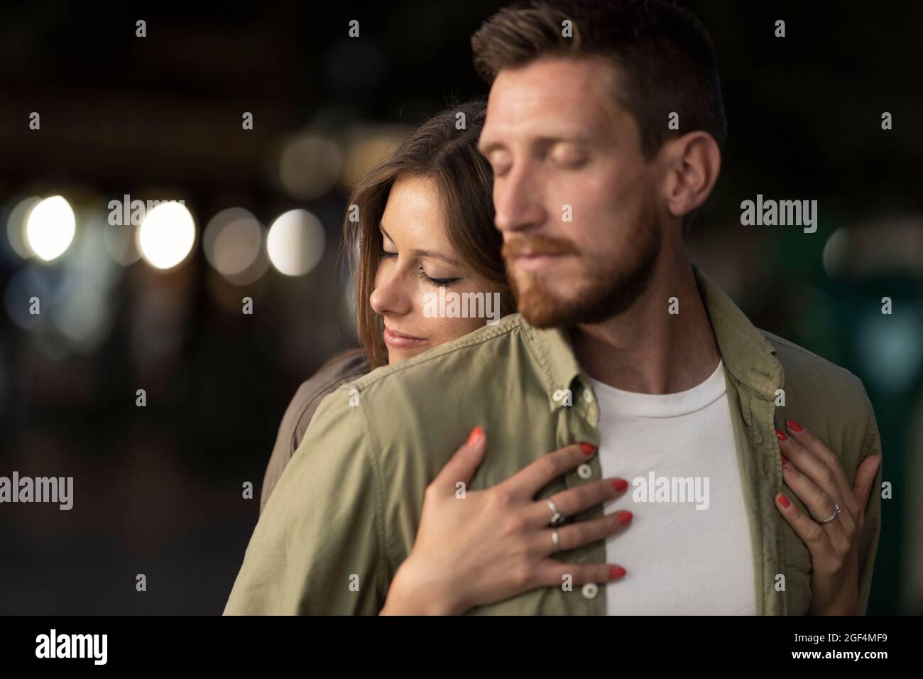 Being embraced hi-res stock photography and images - Alamy