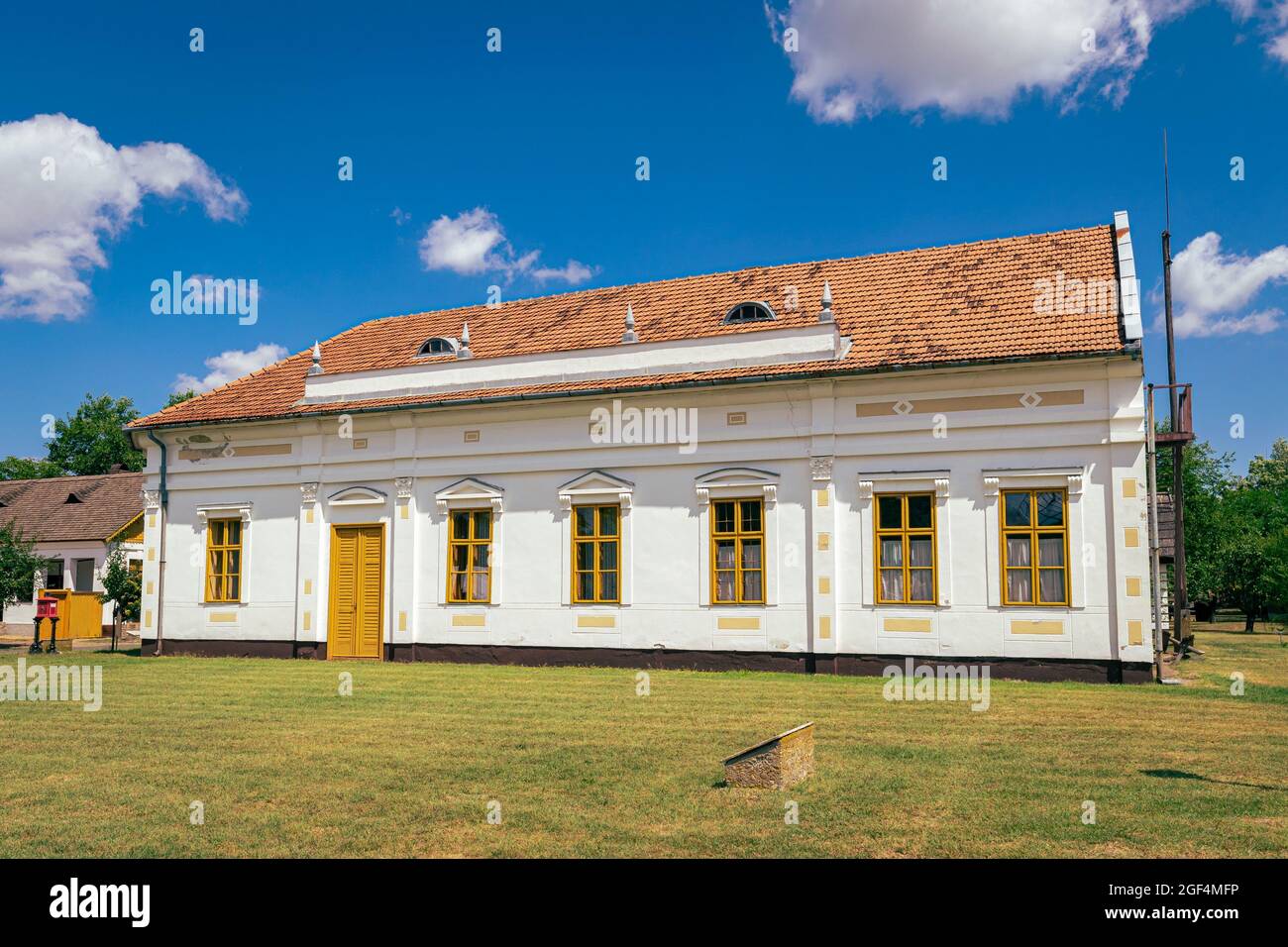 Traditional post office in Ópusztaszer National Heritage Park, Hungary ...