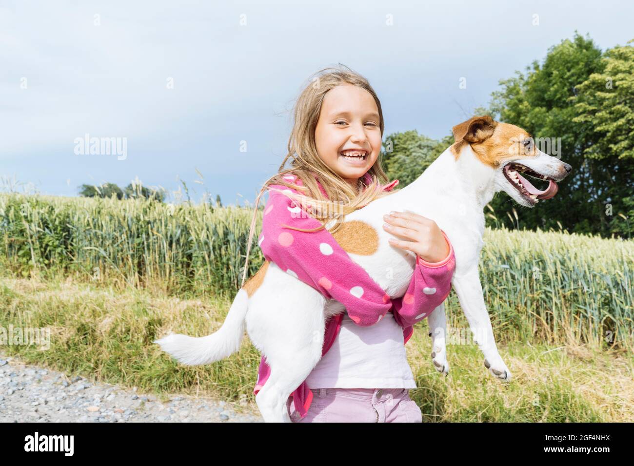 Person carrying dog hi-res stock photography and images - Alamy