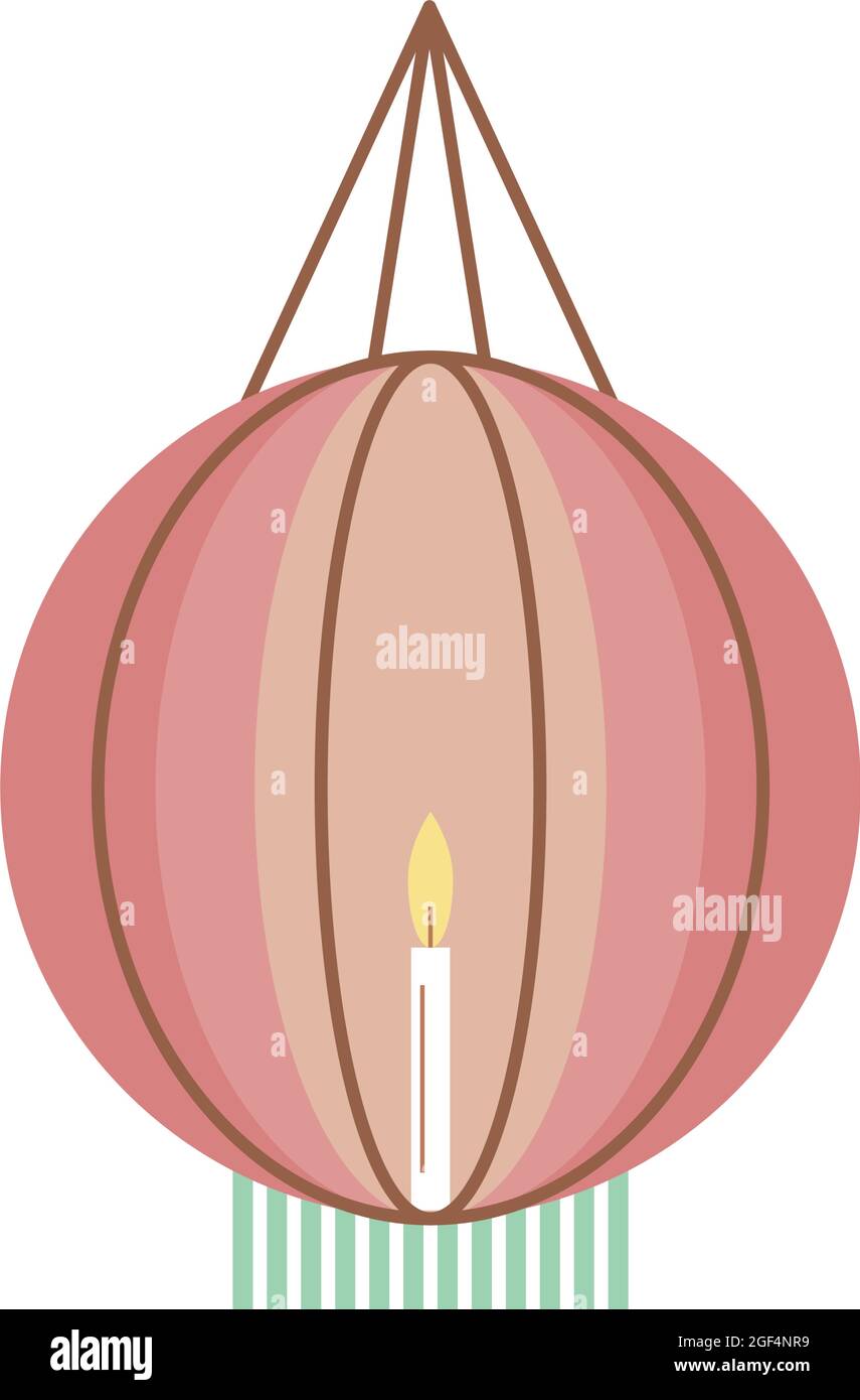 lamp with candle Stock Vector Image & Art - Alamy