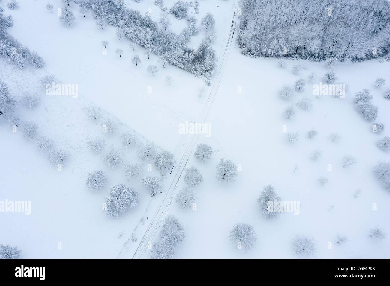 Drone photography snow hi-res stock photography and images - Alamy