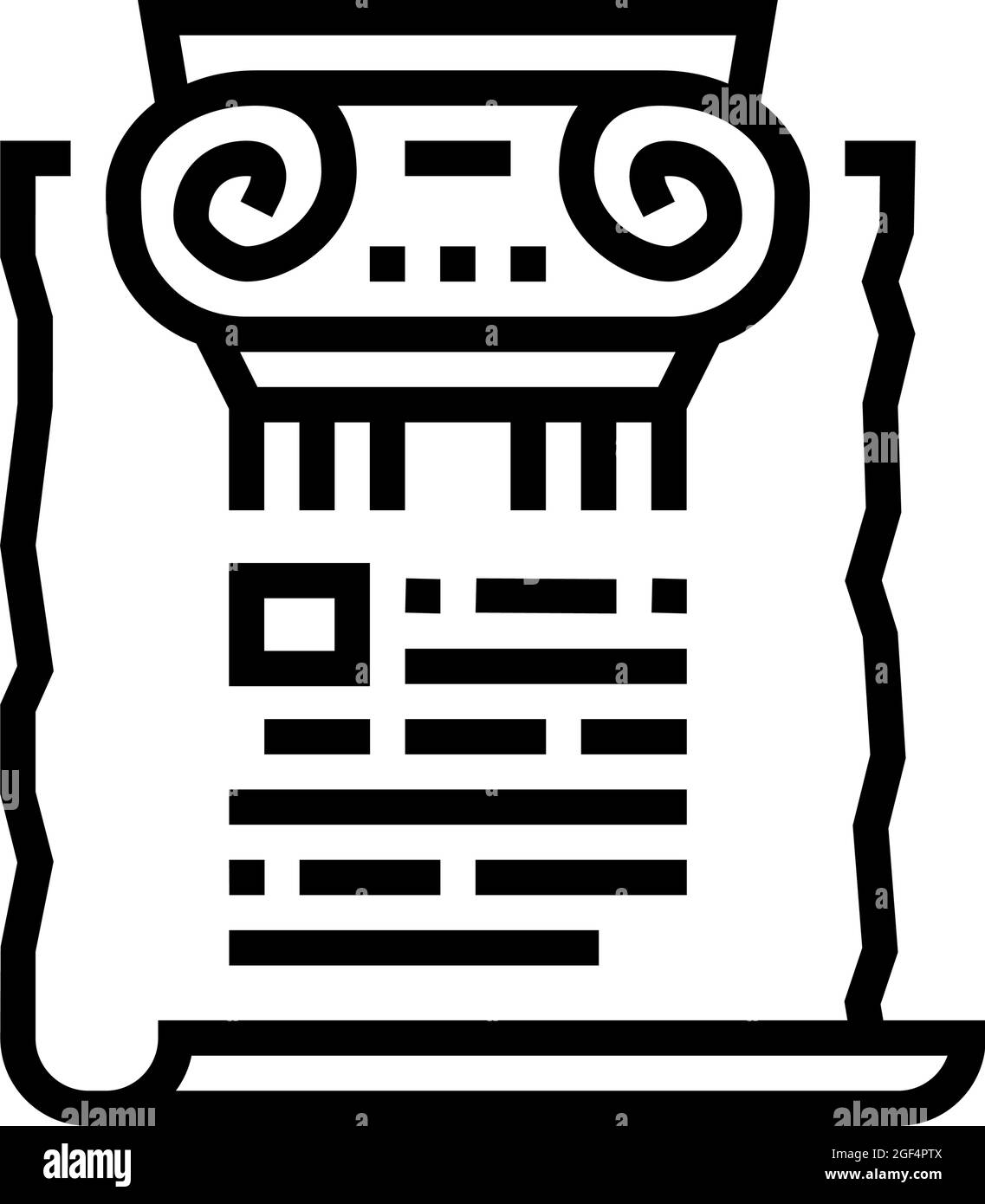 ancient rome history line icon vector illustration Stock Vector Image ...