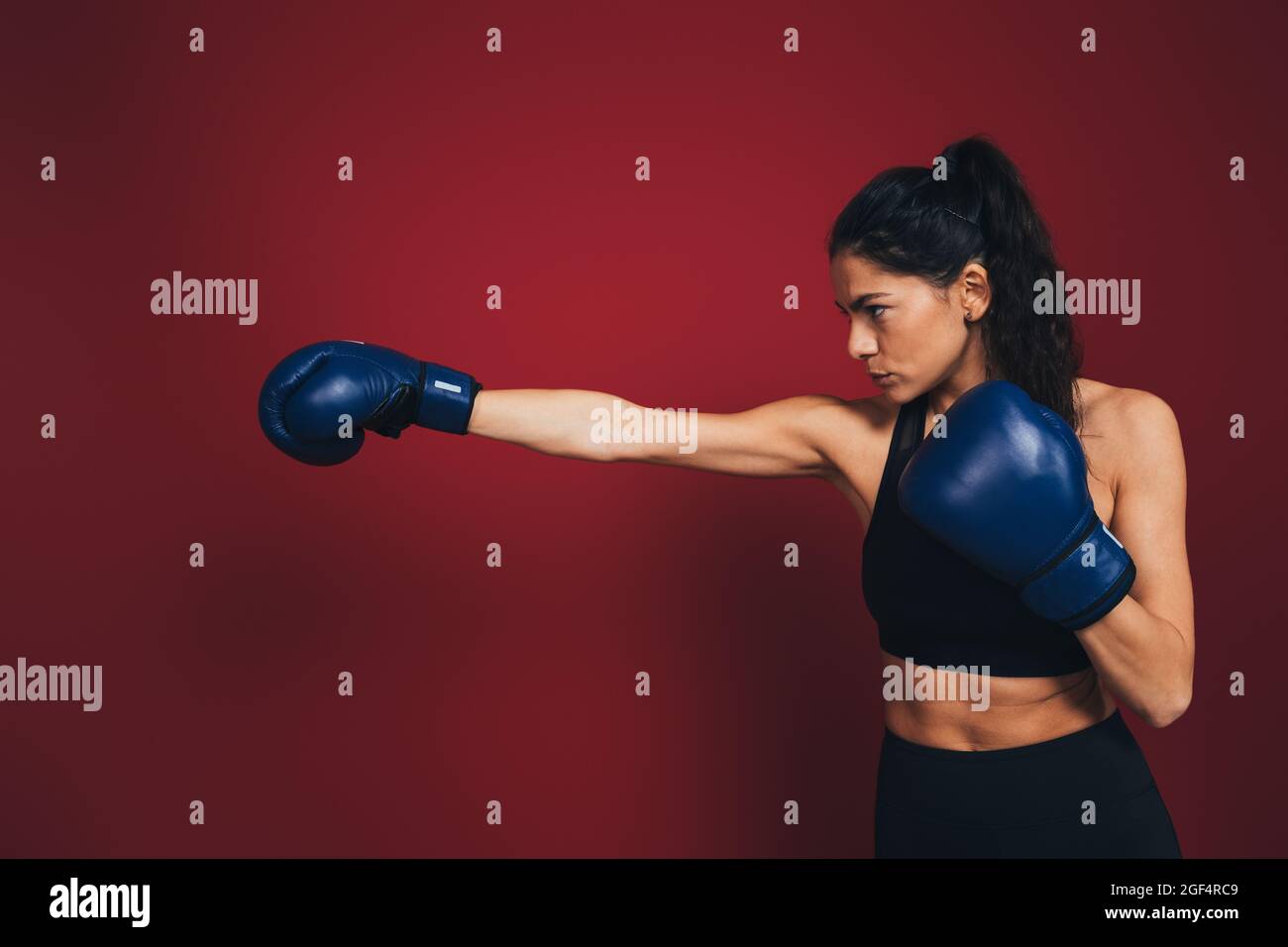 Female fitness punches hi-res stock photography and images - Alamy
