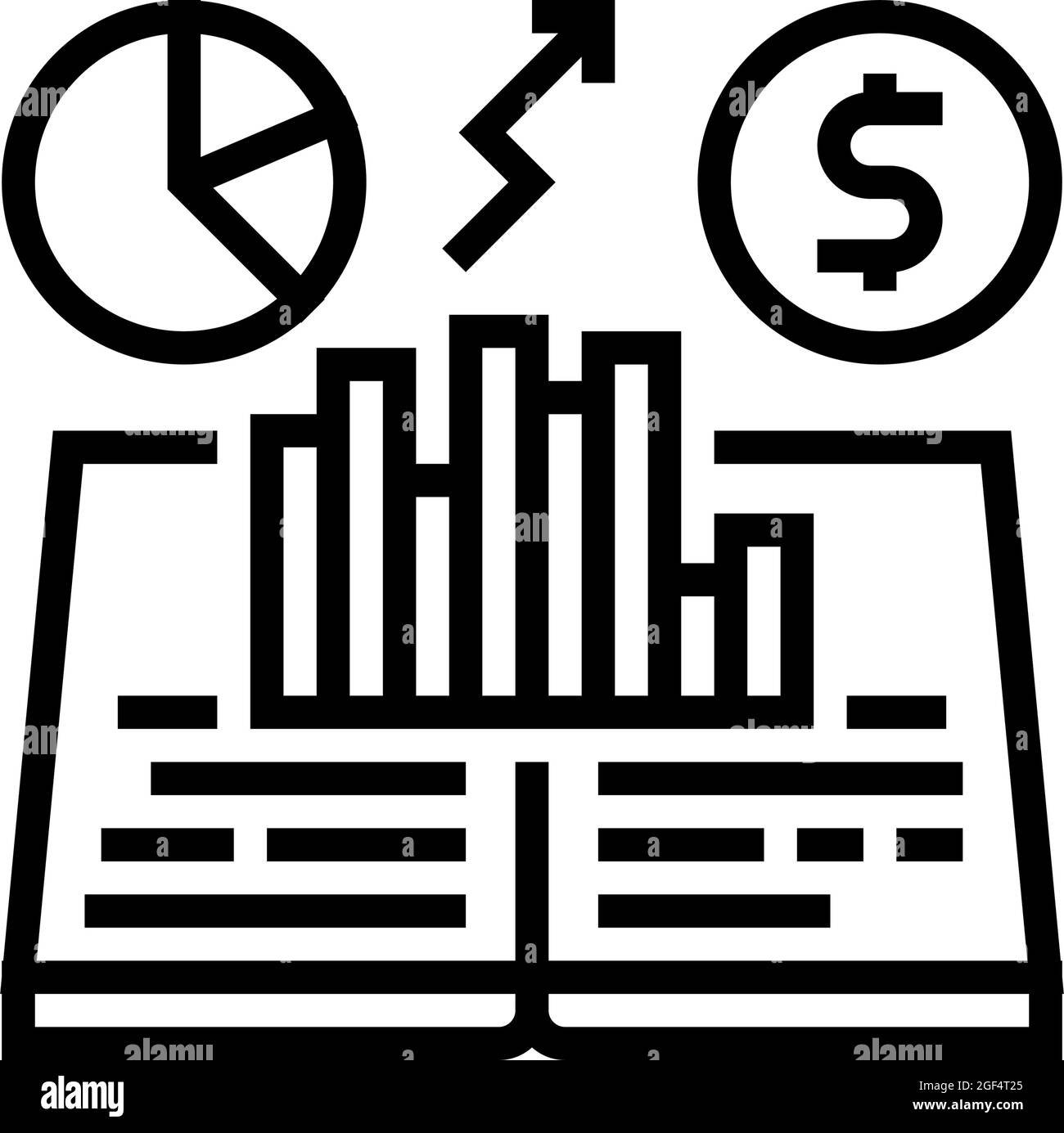 economic history line icon vector illustration Stock Vector Image & Art ...