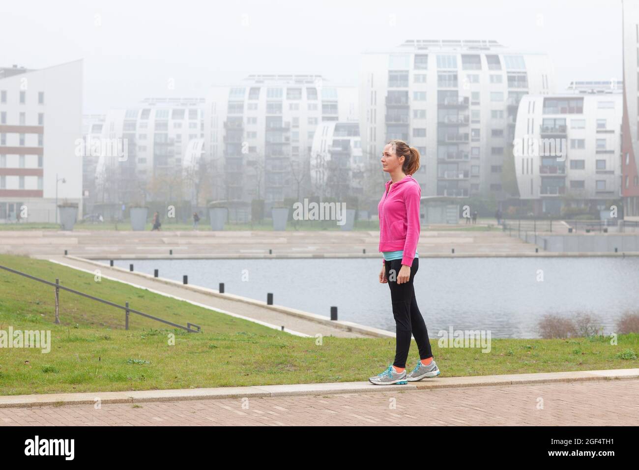 Mature workout walking hi-res stock photography and images - Alamy