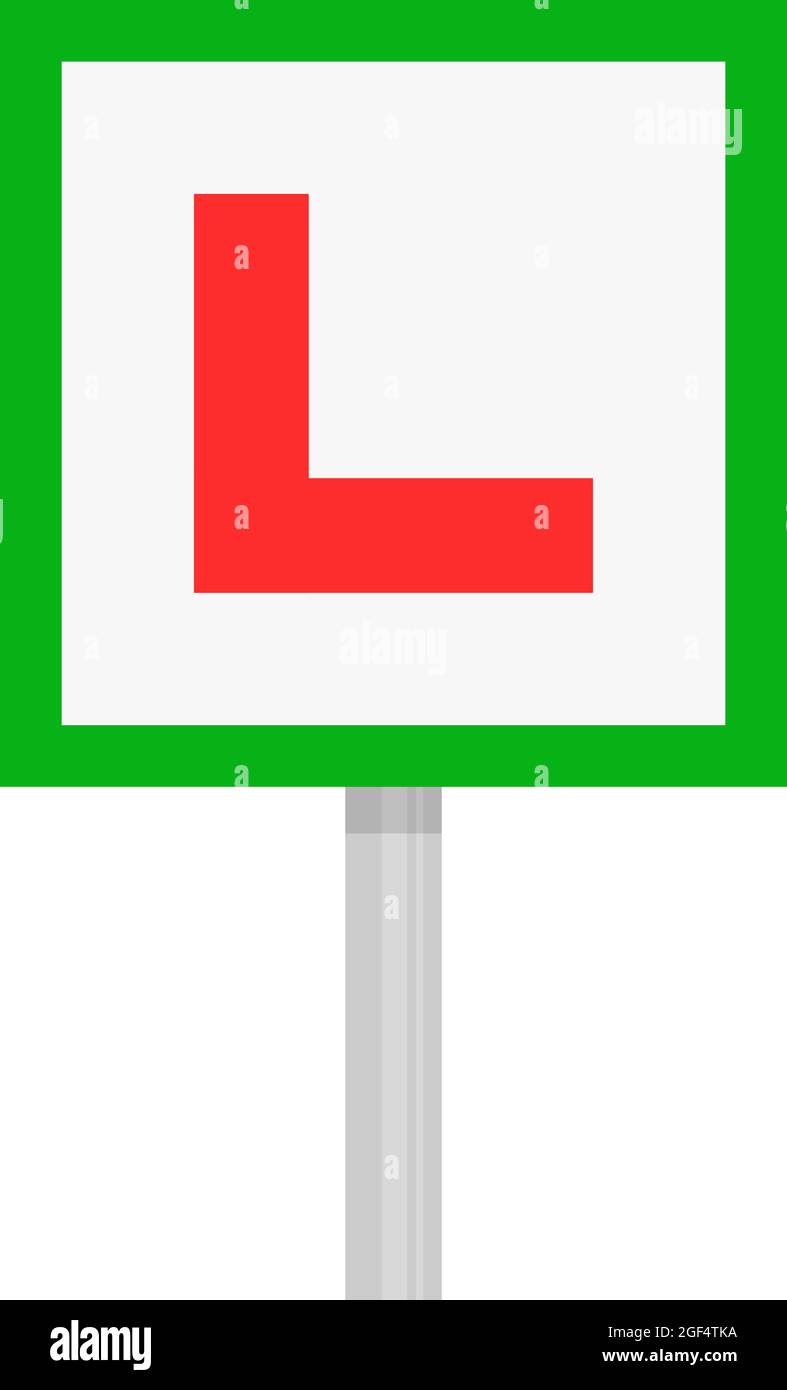 L plate Stock Vector Images - Alamy