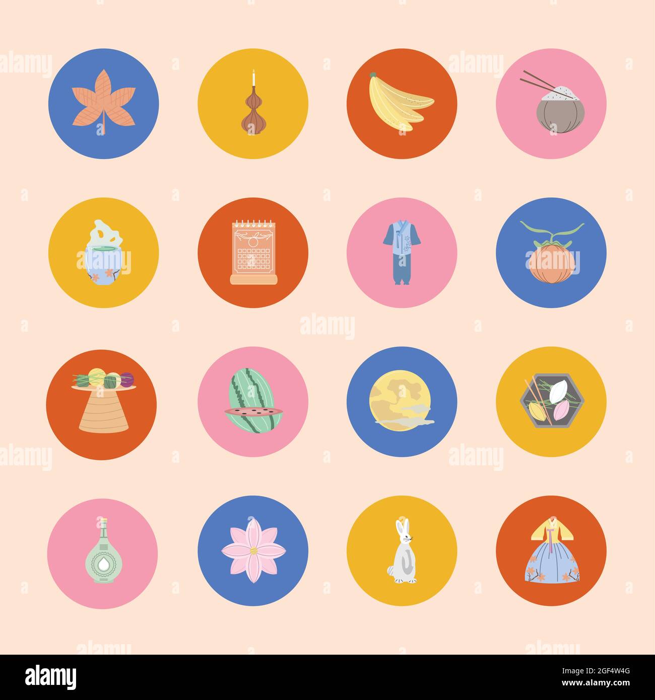 icons set of korean culture Stock Vector Image & Art - Alamy