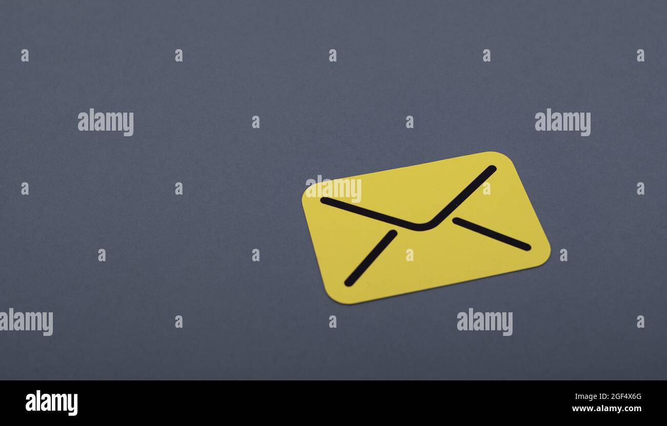 3D render of email symbols - Network Communications via email Stock ...