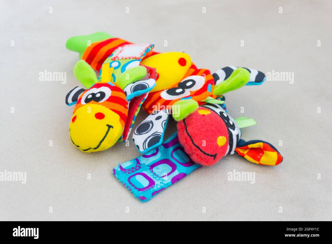 POZNAN, POLAND - May 06, 2021: A mix of colorful animal-shaped child ...