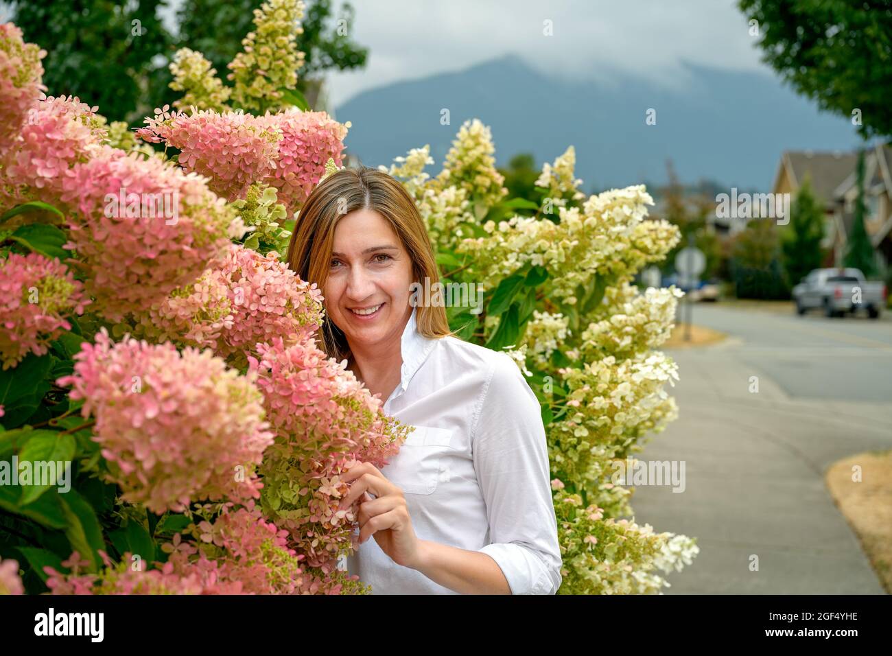 Contentedly hi-res stock photography and images - Alamy