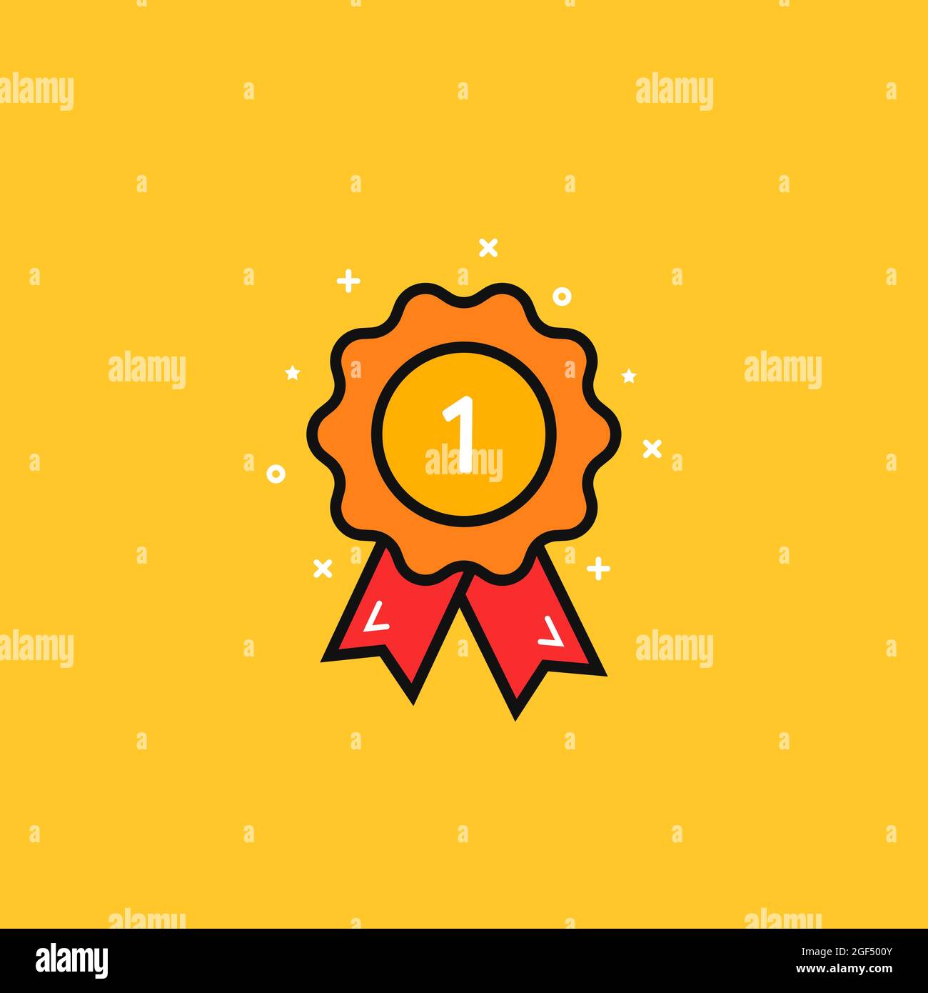 cartoon award medal like 1st icon Stock Vector Image & Art - Alamy