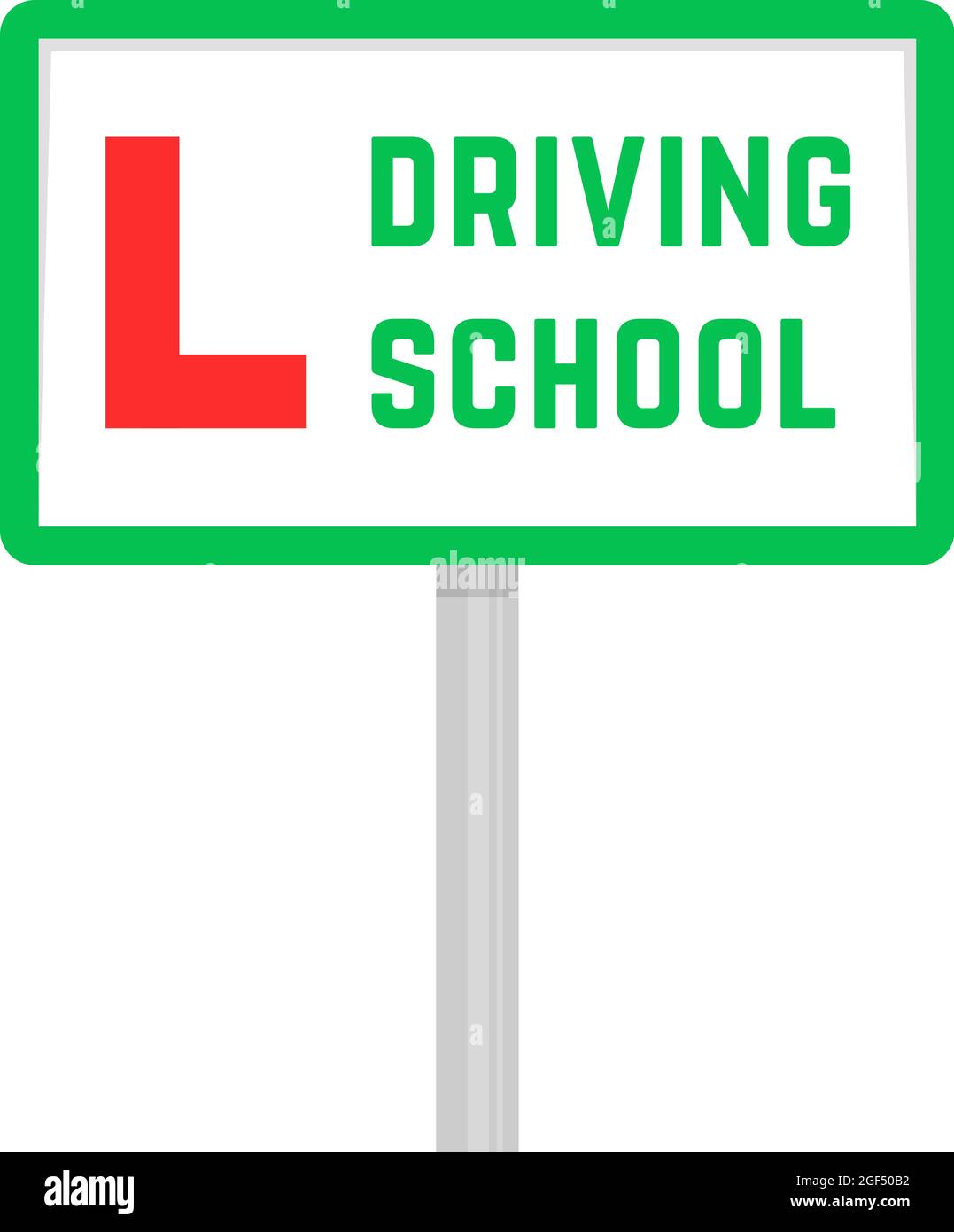 Student l plate Stock Vector Images - Alamy