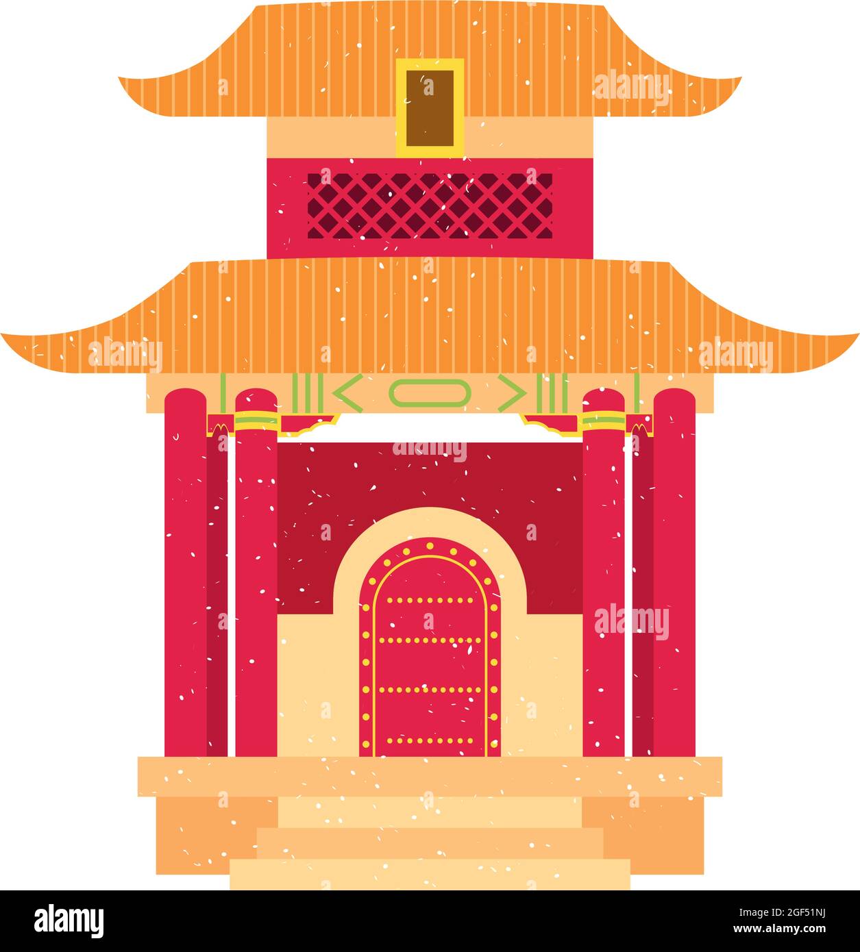chinese building icon on white background Stock Vector Image & Art - Alamy