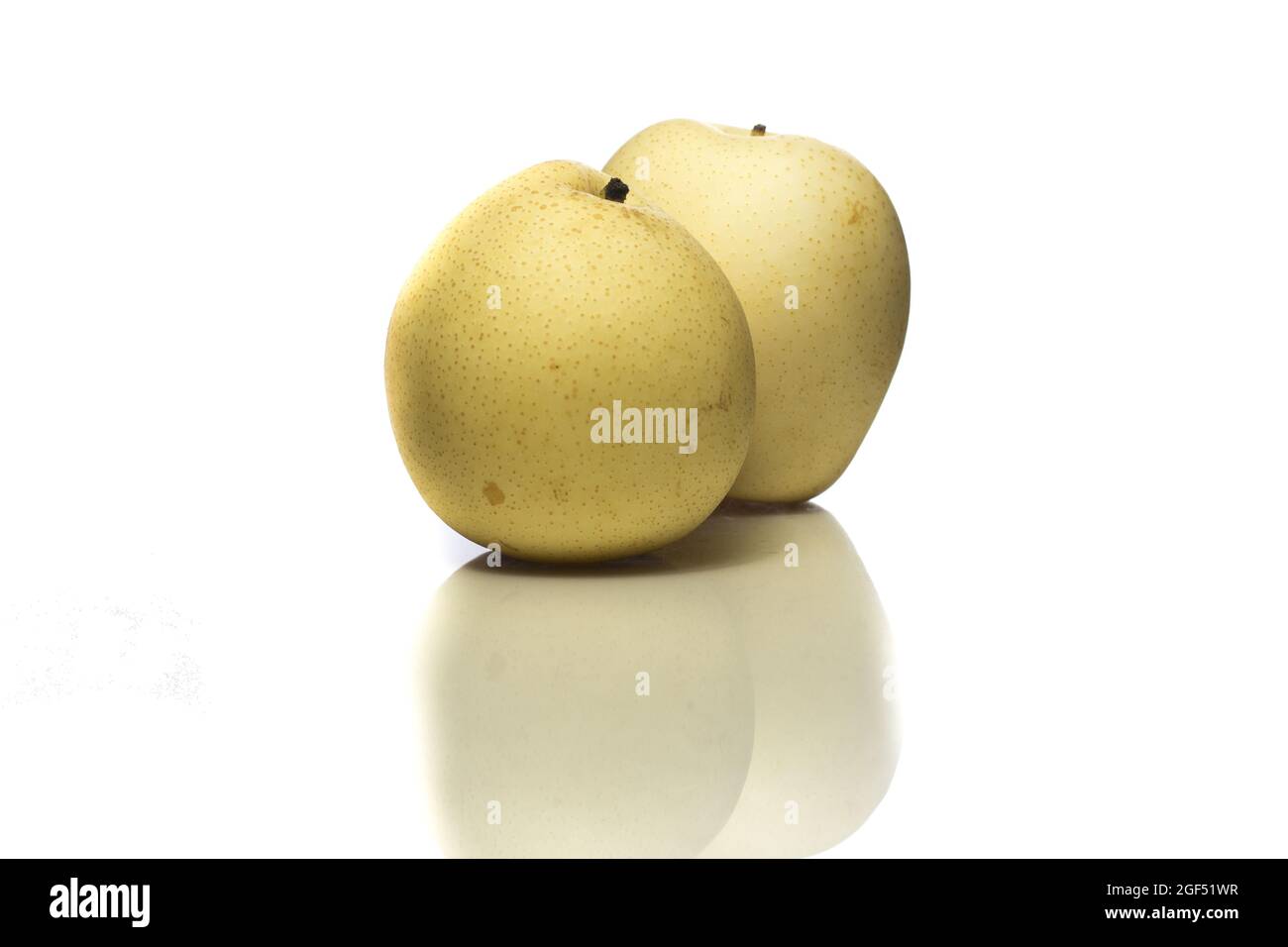 Delicious and healthy pear fruit isolated white background with ...