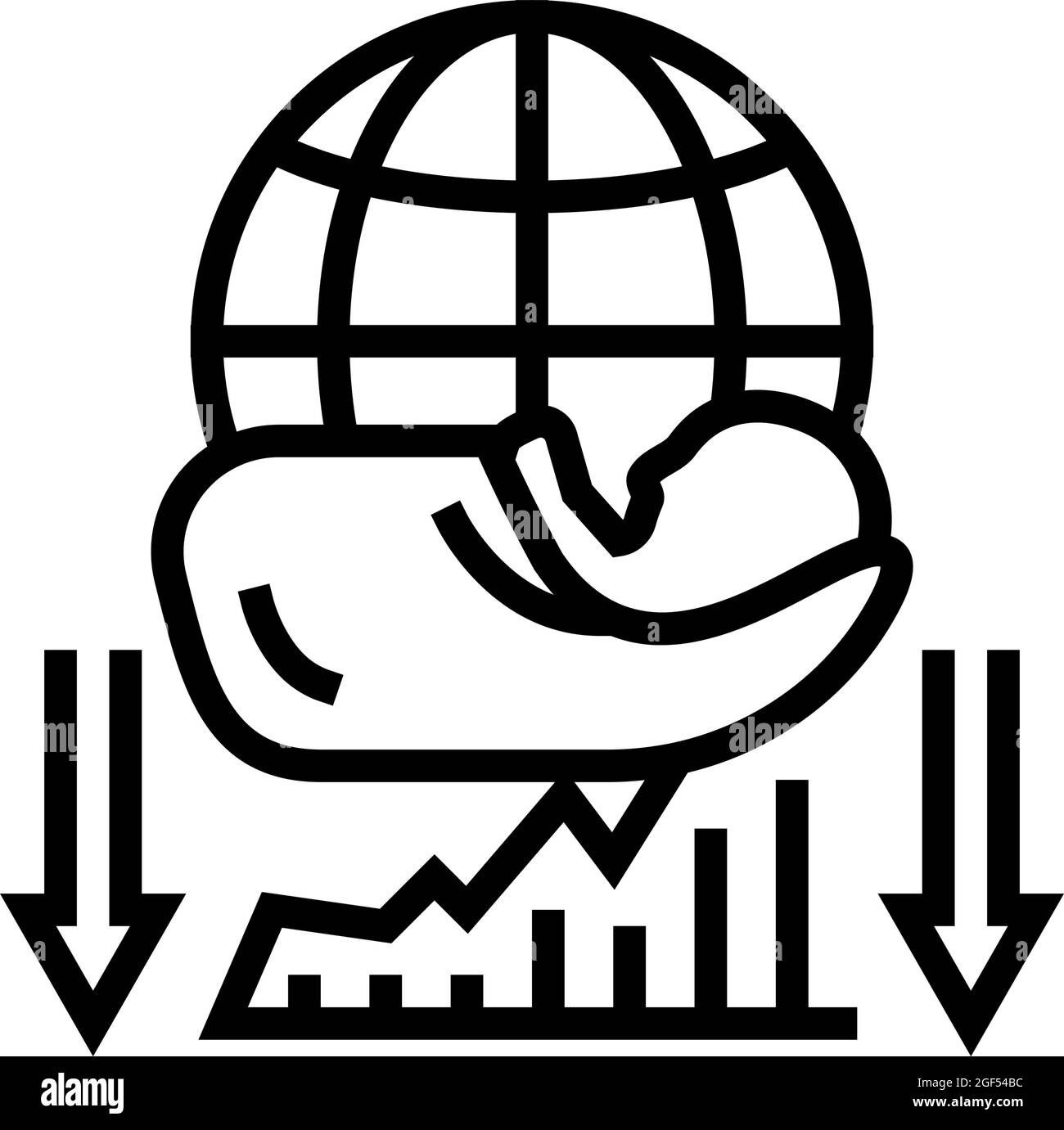 children social problem line icon vector illustration Stock Vector ...