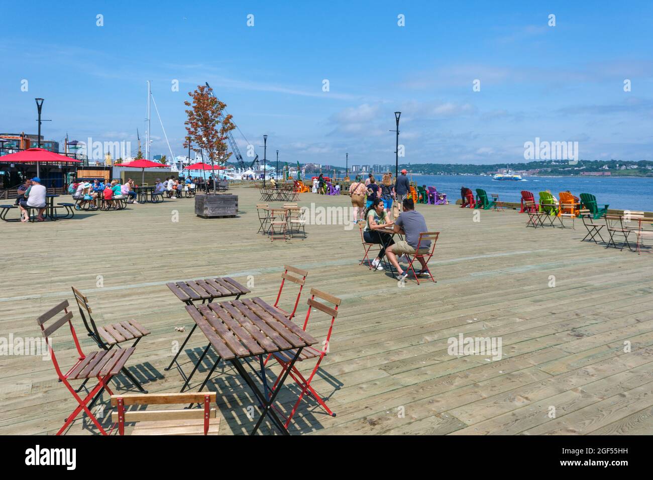Halifax, Nova Scotia, Canada - 10 August 2021: People enjoy sunny day ...