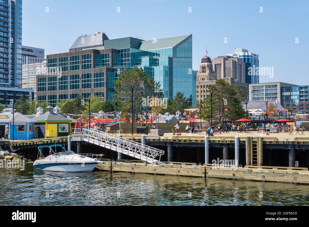 Halifax, Nova Scotia, Canada - 10 August 2021: People enjoy sunny day ...