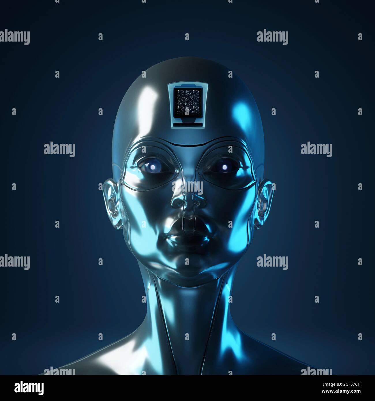 3d computer generated female robot hi-res stock photography and images ...