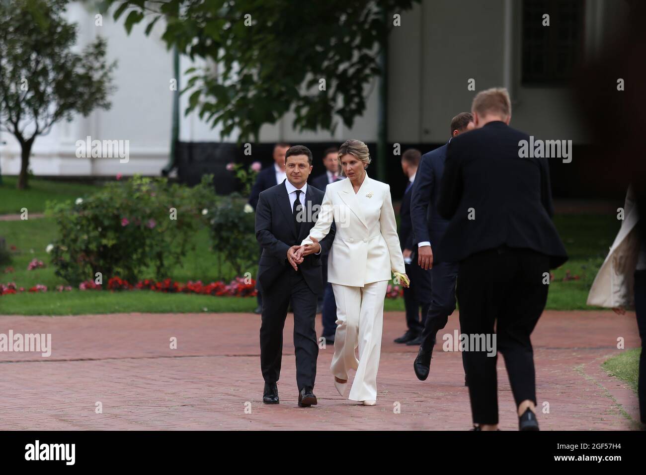 Kyiv, Ukraine. 23rd Aug, 2021. Volodymyr Zelensky President of Ukraine ...
