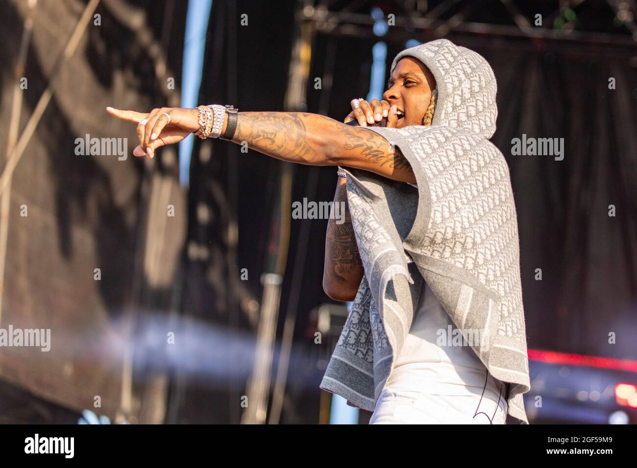 Lil Durk (Durk Derrick Banks) during the Lyrical Lemonade Summer Smash ...