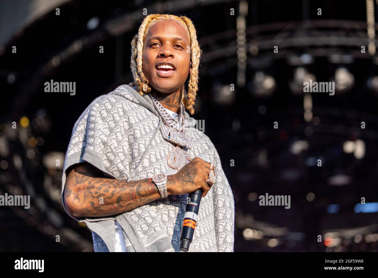Lil Durk (Durk Derrick Banks) during the Lyrical Lemonade Summer Smash ...