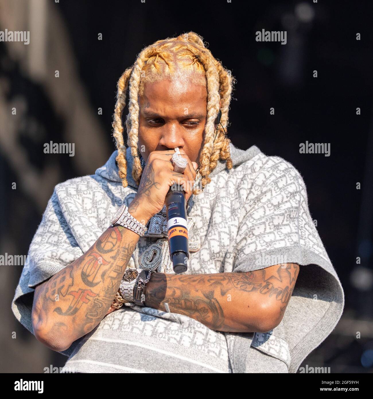 Lil Durk (Durk Derrick Banks) during the Lyrical Lemonade Summer Smash ...