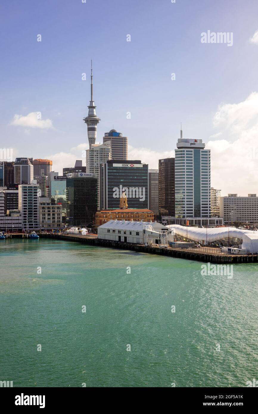 Port Of Auckland With Historic Buildings The Northern Steam Ship ...