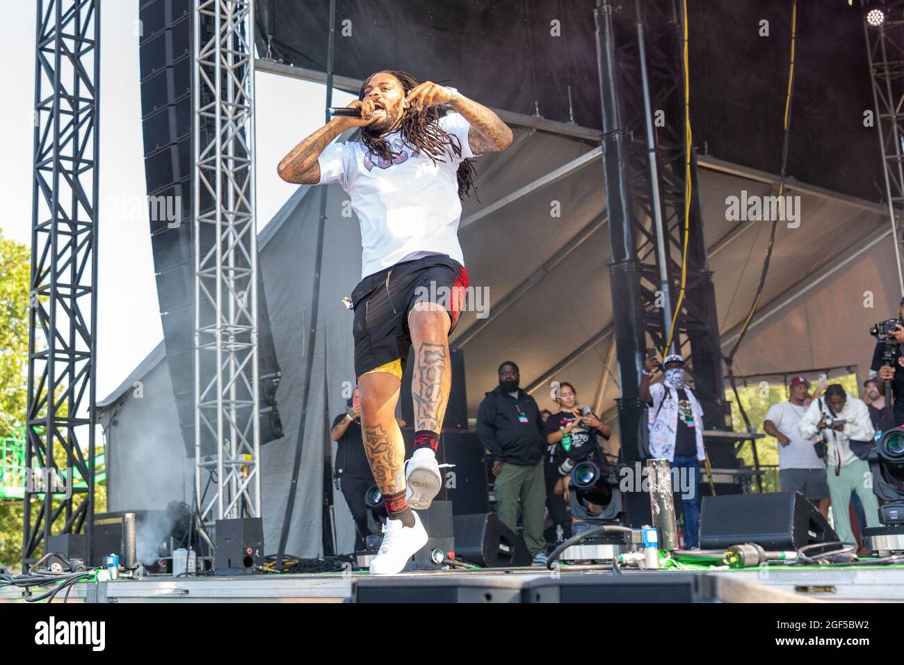 Waka Flocka Flame (Juaquin James Malphurs) during the Lyrical Lemonade ...