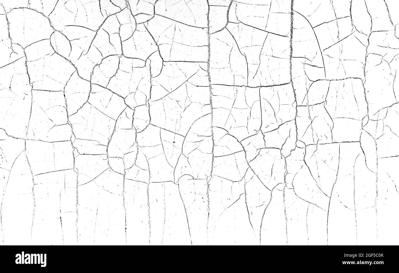 Plaster wall with cracks Cut Out Stock Images & Pictures - Alamy