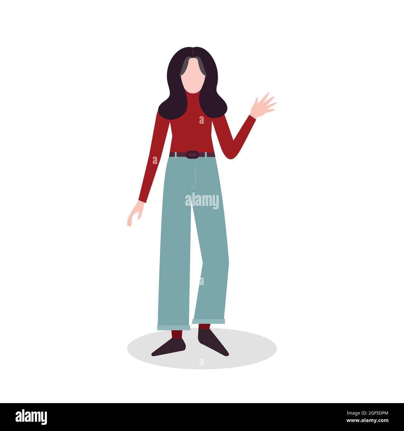 Female model posing Stock Vector Images - Alamy
