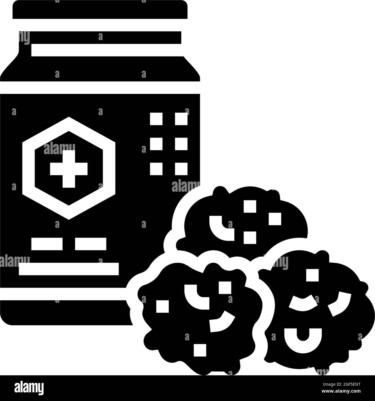 propolis container beekeeping glyph icon vector illustration Stock ...