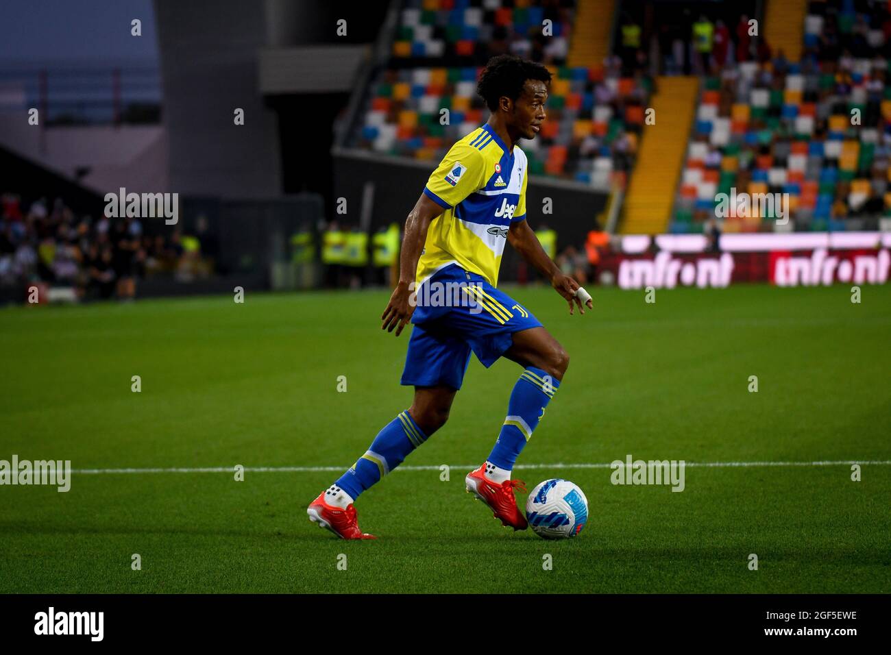 Udine, Italy. 22nd Aug, 2021. Juan Cuadrado (Juventus) portrait in ...