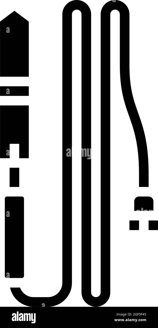 electric knife beekeeping glyph icon vector illustration Stock Vector ...