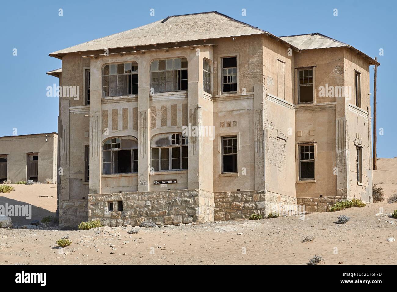 Abandoned Quartermaster building in ghost town of former diamond mining ...