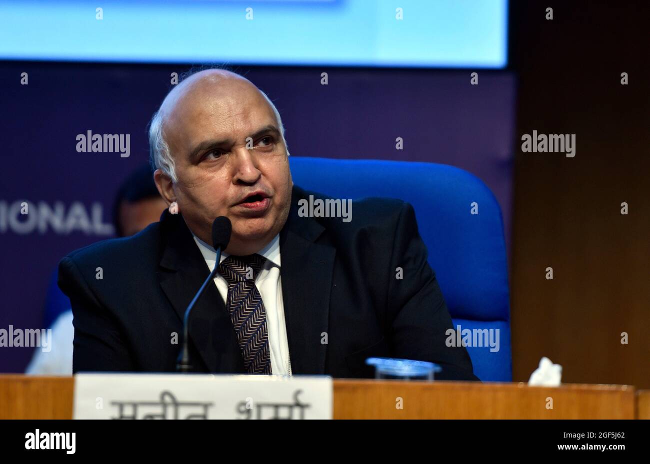 NEW DELHI, INDIA - AUGUST 23: Suneet Sharma Railway Board Chairman and ...
